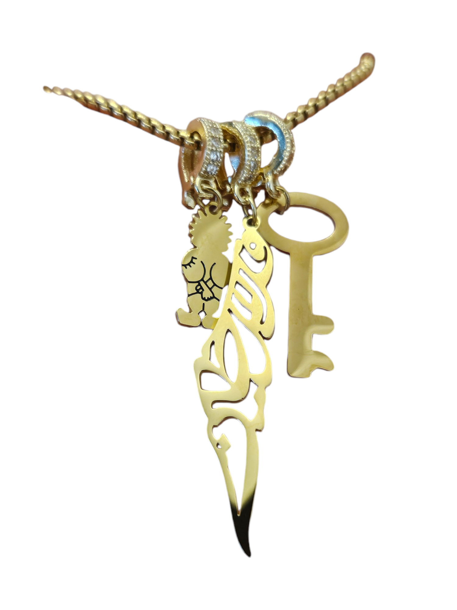 Palestine Handala Key Charm Necklace | Habibi Heritage