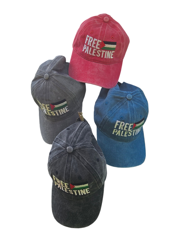 Free Palestine Hat Baseball Cap | Habibi Heritage
