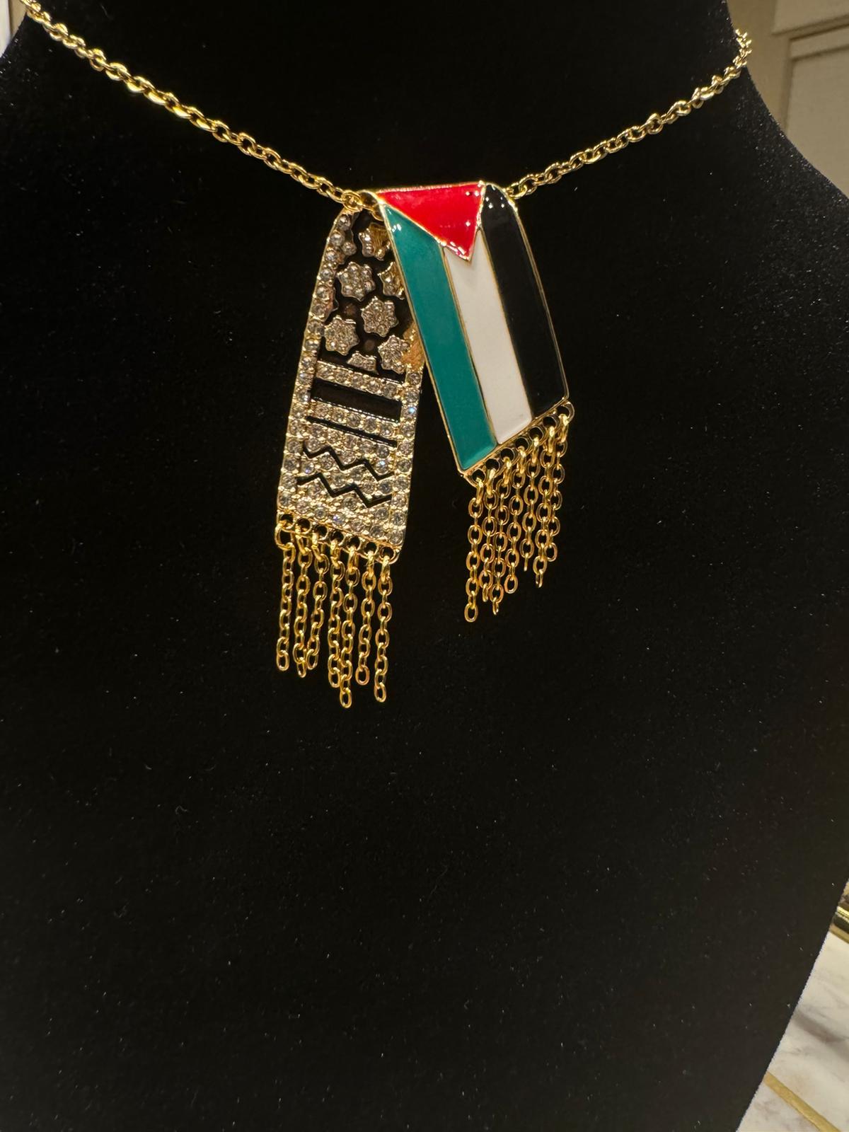 Palestine Keffiyeh Necklace – Habibi Heritage