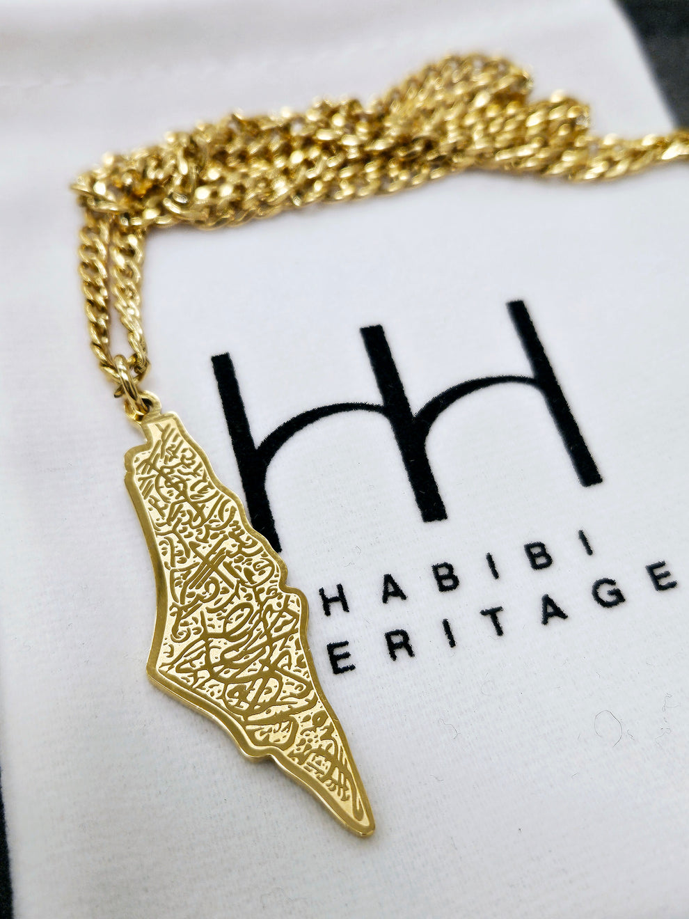Palestine Map Necklace – Habibi Heritage
