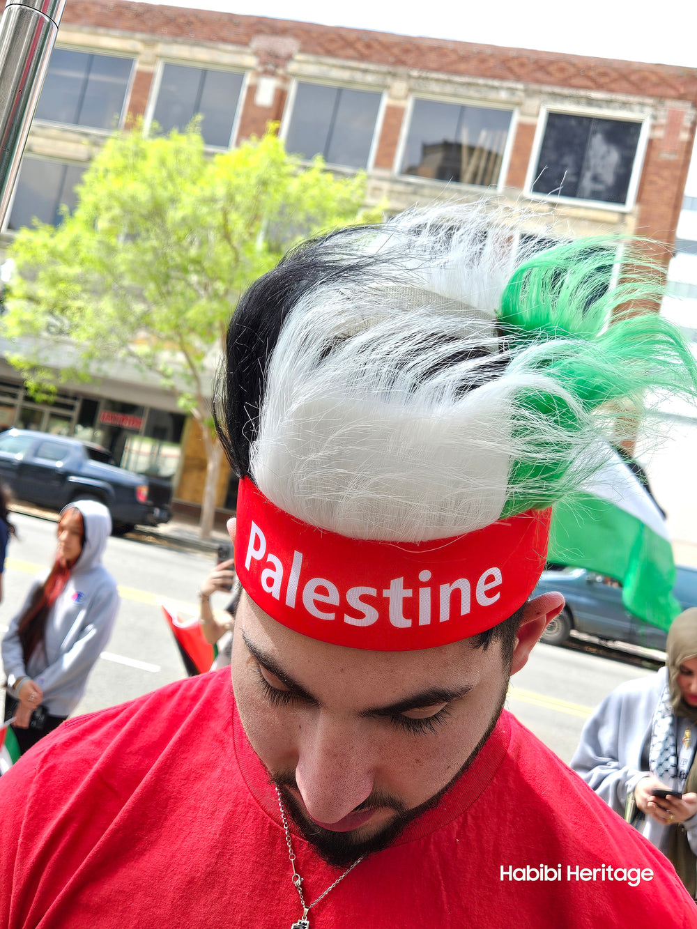 Palestine Wig Hair Headband Headgear